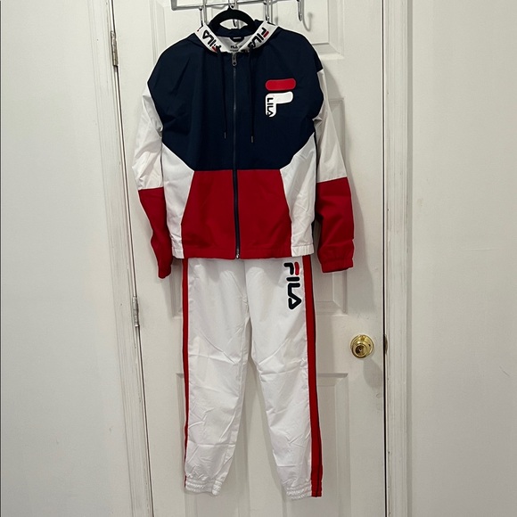 Fila | Jackets & Coats | Fila Navy Red White Heritage Track Suit | Poshmark